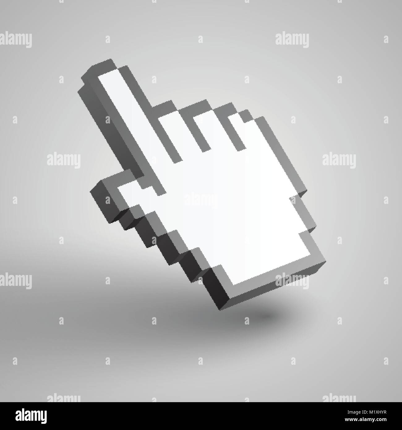 3d hand shape mouse cursor hi-res stock photography and images - Alamy