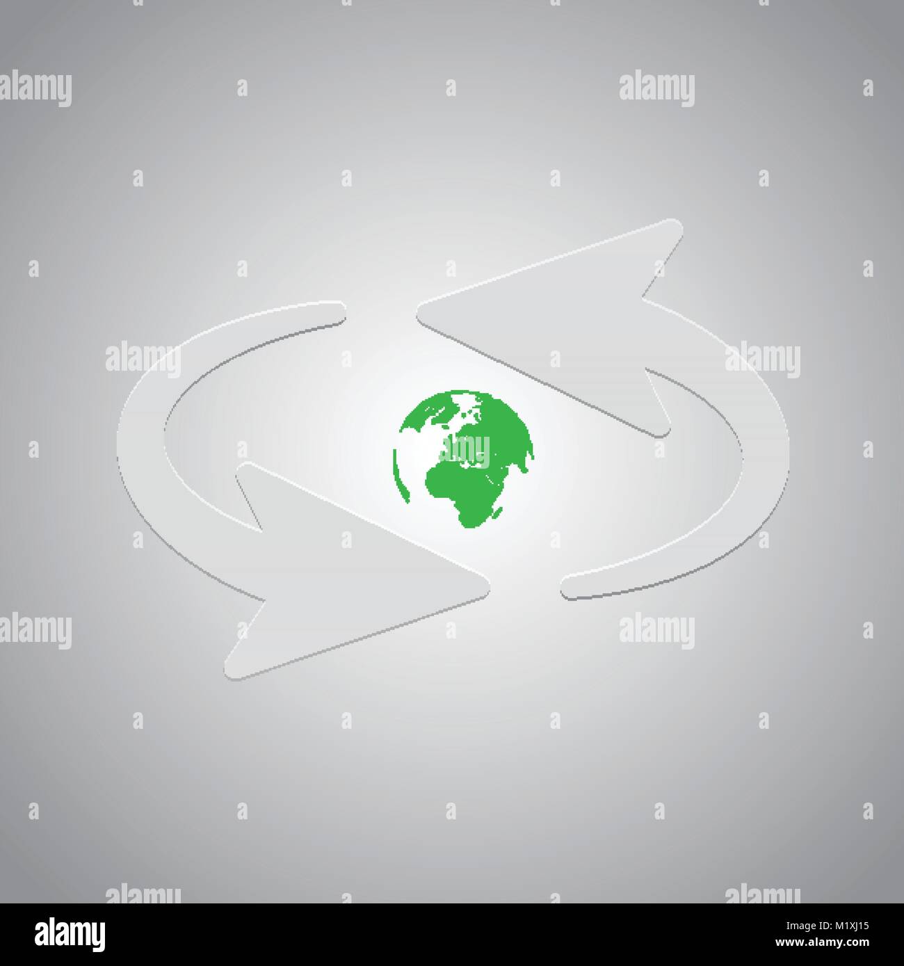 Vector Arrows and Earth Stock Vector Image & Art - Alamy