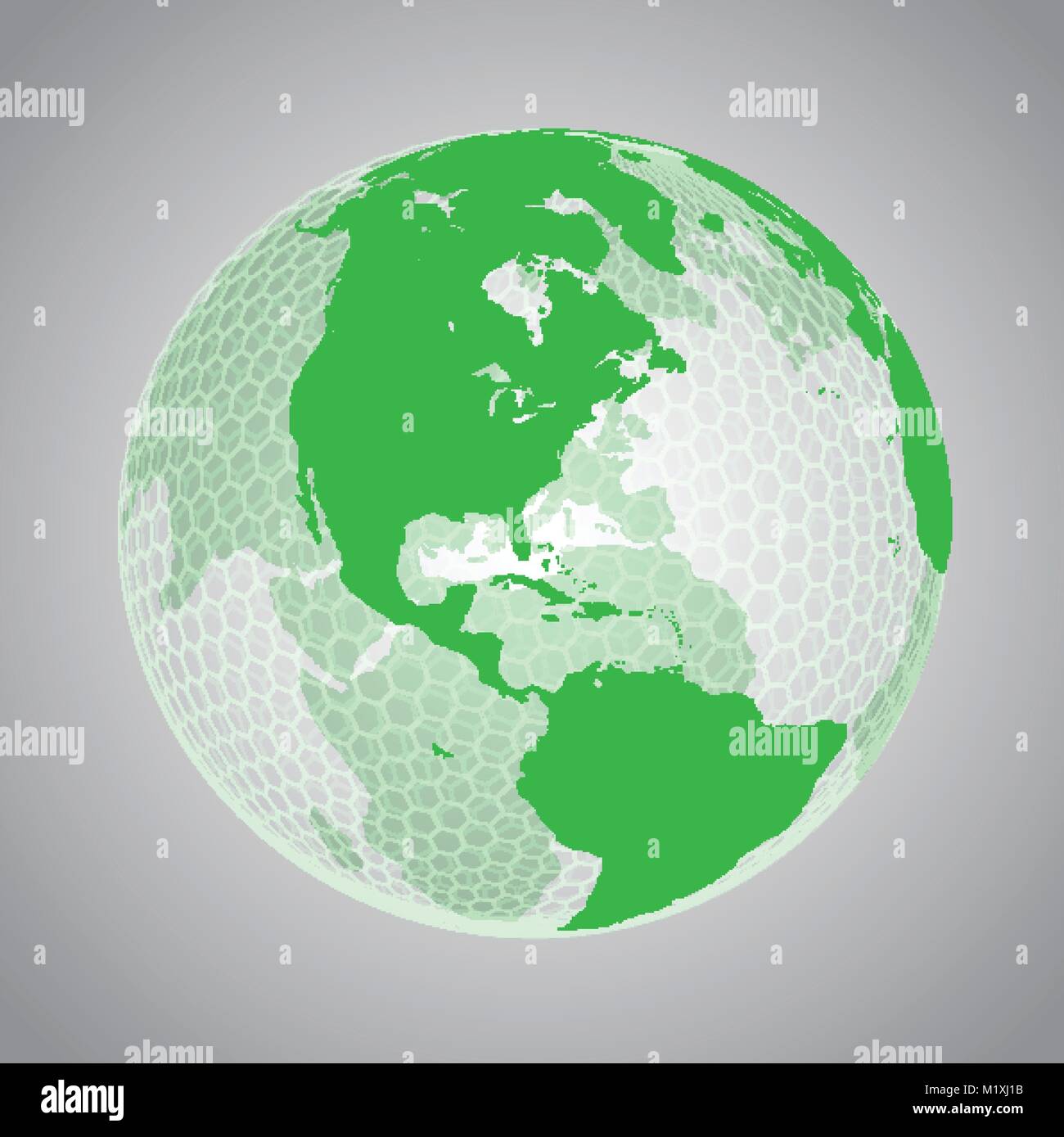 Hexagon symbol of earth hi-res stock photography and images - Alamy