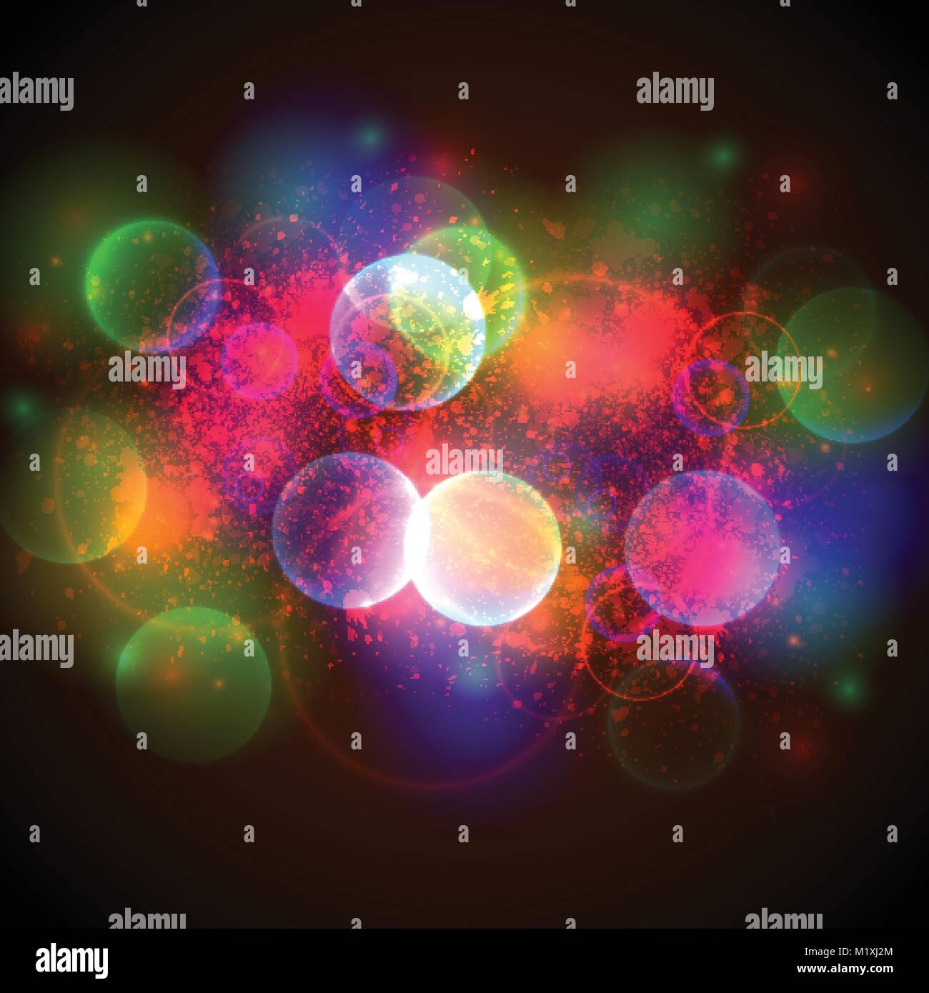 Christmas lights concept gold Stock Vector Images - Alamy