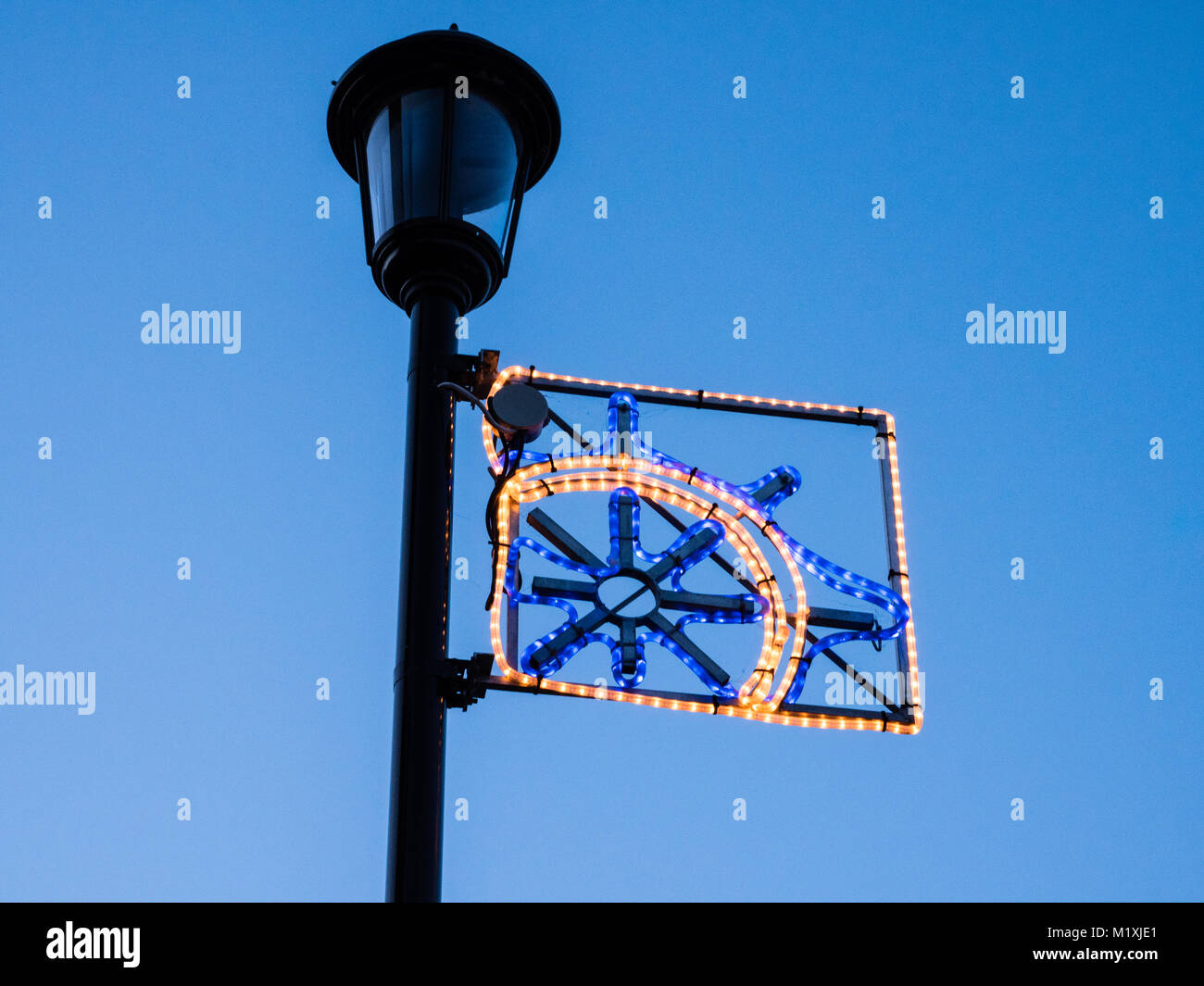 Ships Wheel Lights, Cowes, Isle of Wight, England Stock Photo - Alamy