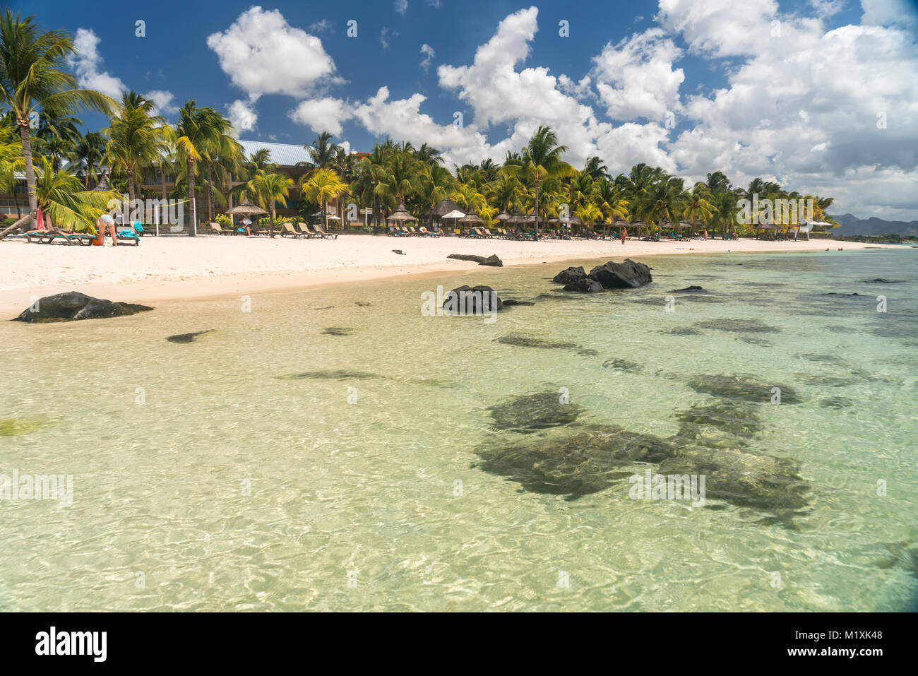 Traumstrand an der Bucht von Turtle Bay, Mauritius, Afrika, | Dream ...