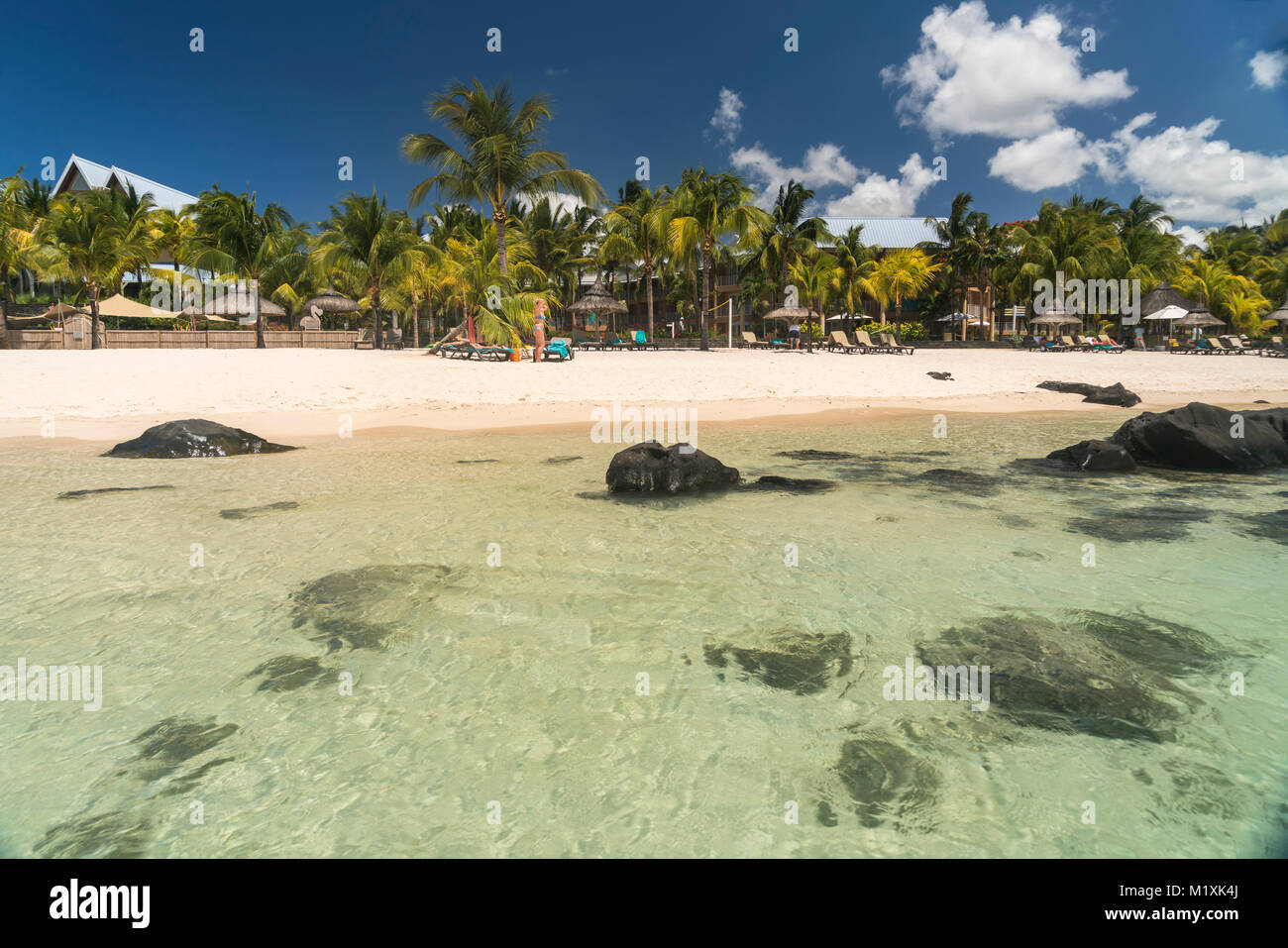 Traumstrand an der Bucht von Turtle Bay, Mauritius, Afrika, | Dream ...
