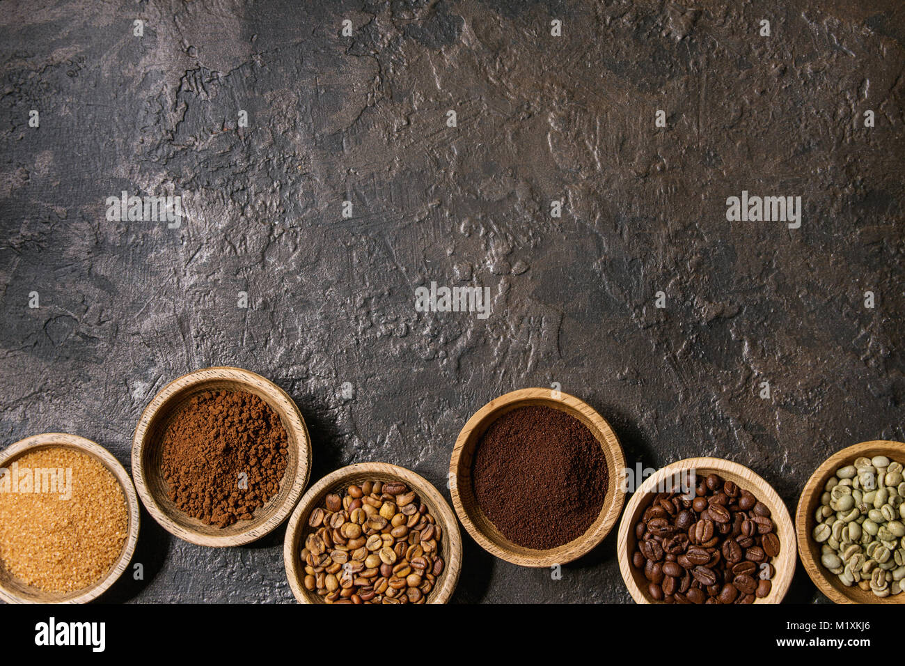 Variety of coffee beans Stock Photo - Alamy