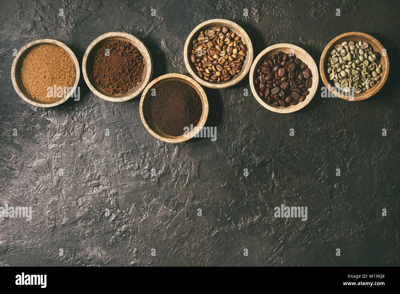Variety of coffee beans Stock Photo - Alamy