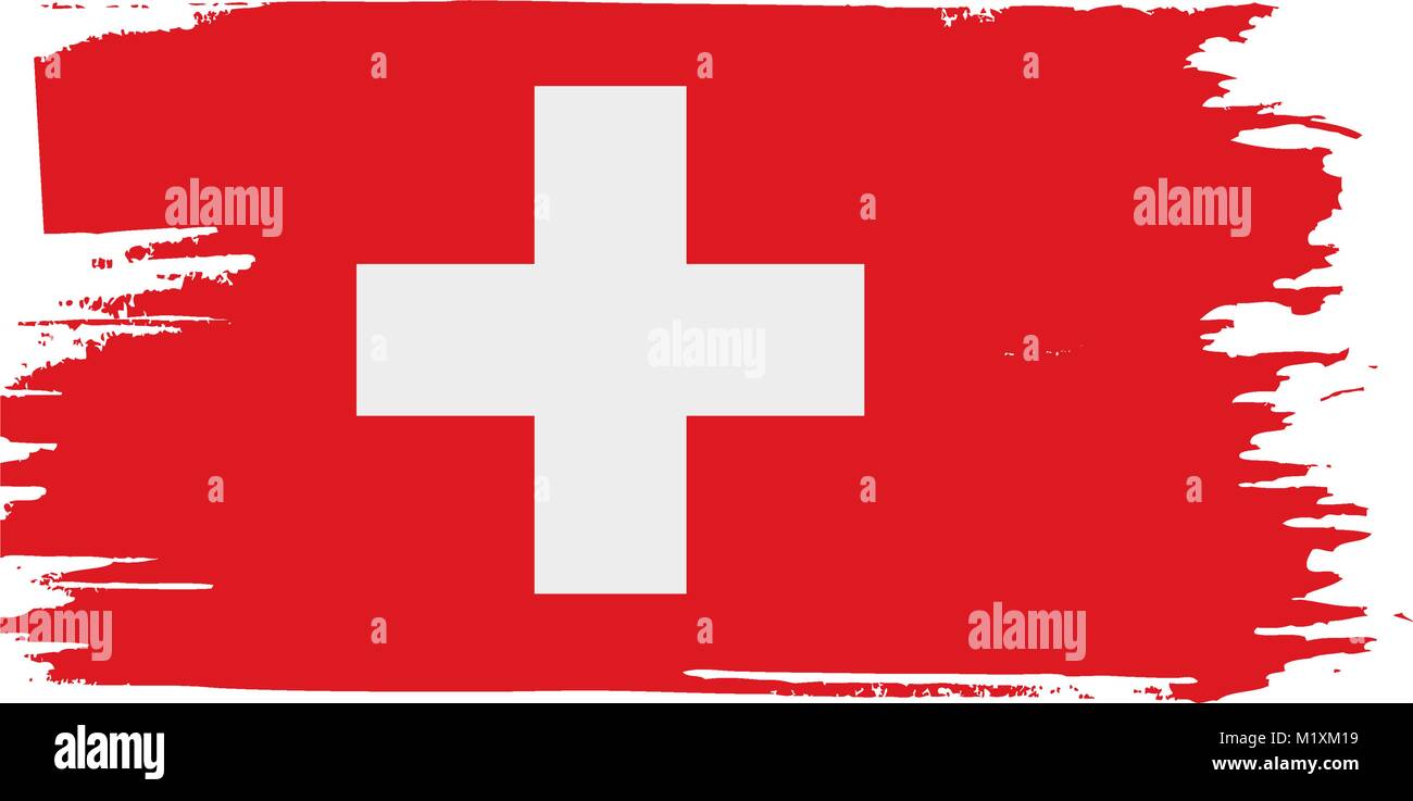 Switzerland flag, vector illustration Stock Vector Image & Art - Alamy