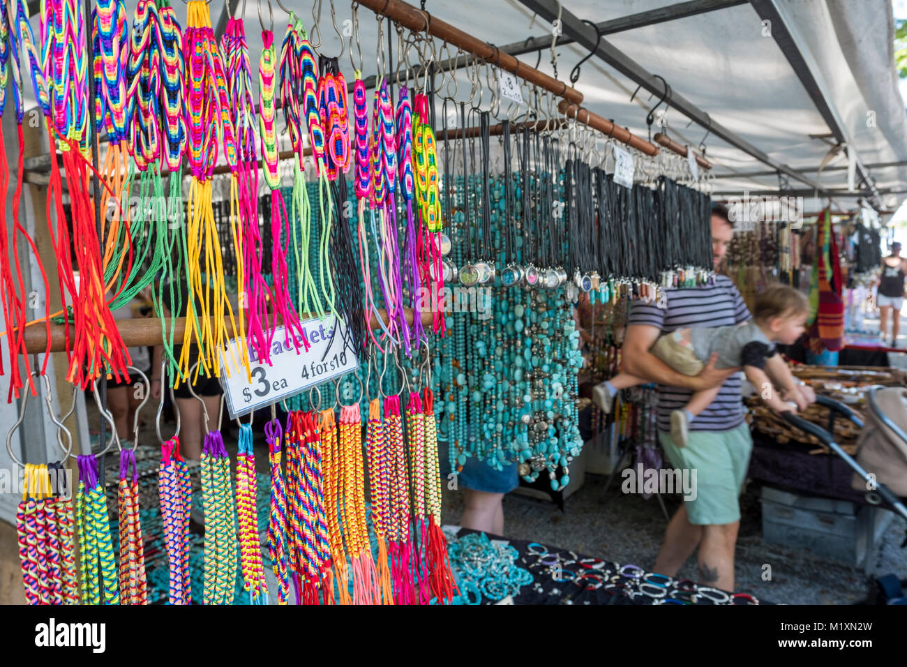 Bracelets selling market stall hi-res stock photography and images - Alamy