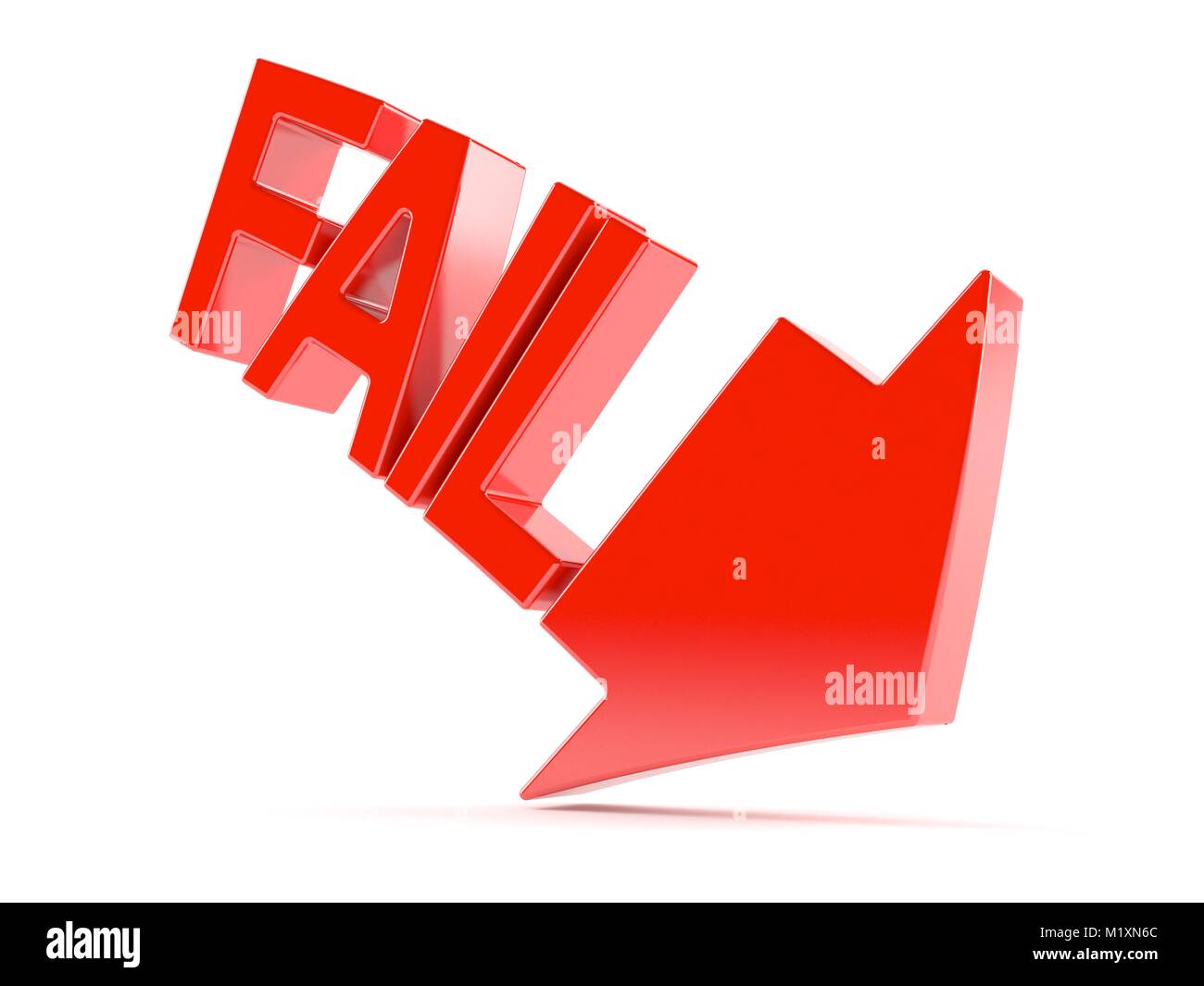 Fail concept isolated on white background Stock Photo - Alamy