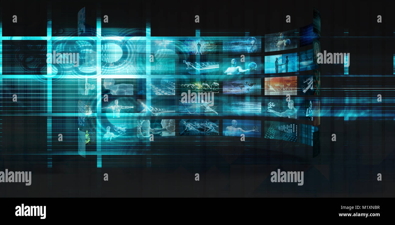 Digital Technology Network and Cyber Security Grid Stock Photo - Alamy