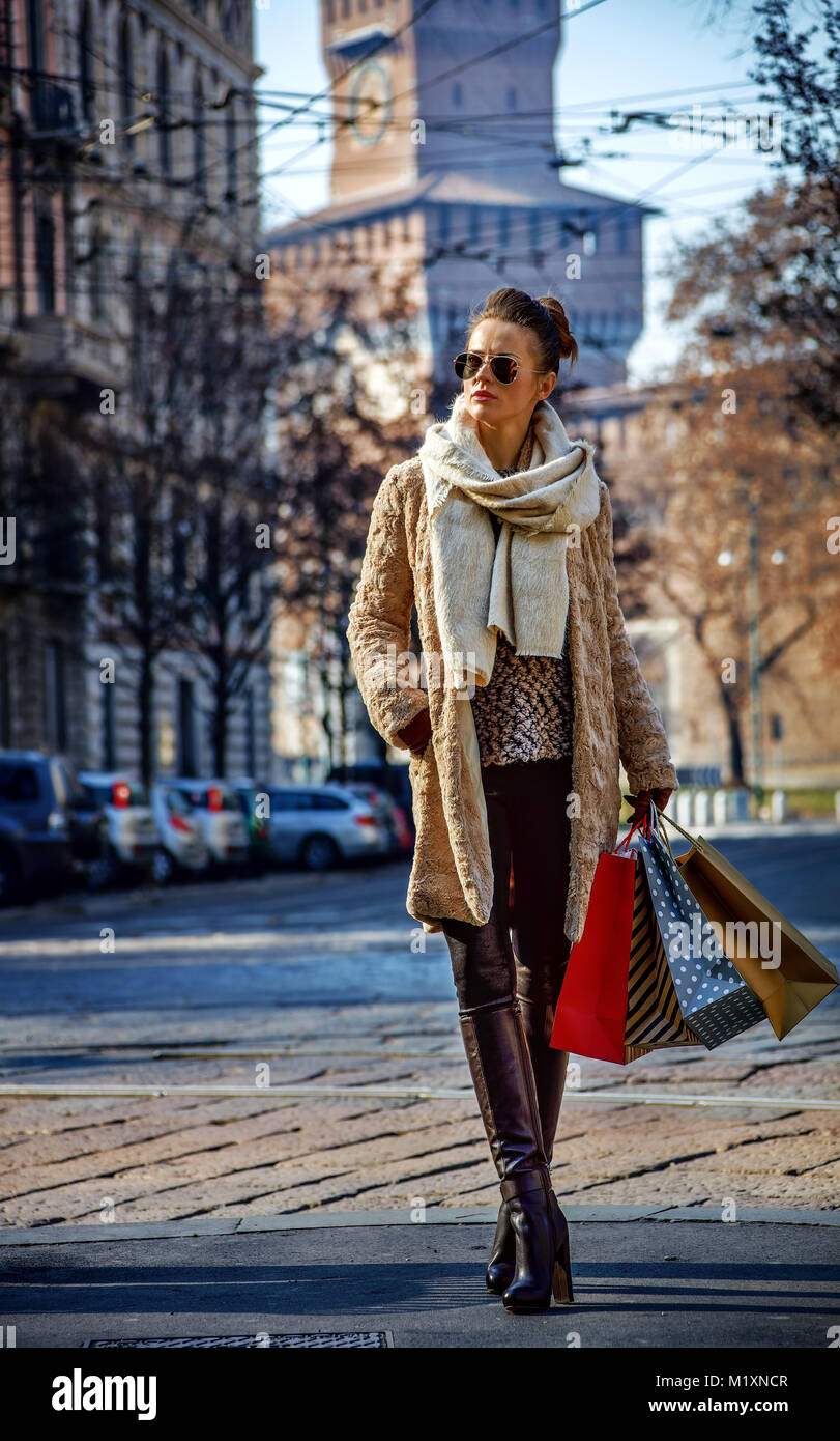 Rediscovering things everybody love in Milan. Full length portrait of ...
