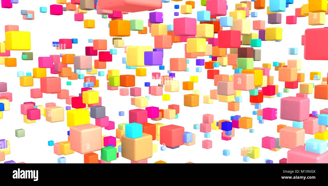 Colorful Geometric Abstract Background as Fun Theme Stock Photo - Alamy