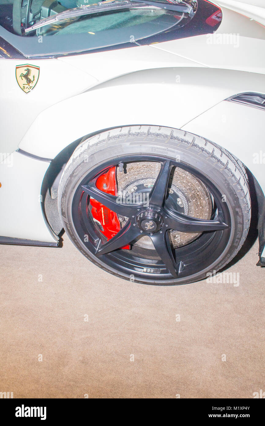 White ferrari logo detail hi-res stock photography and images - Alamy