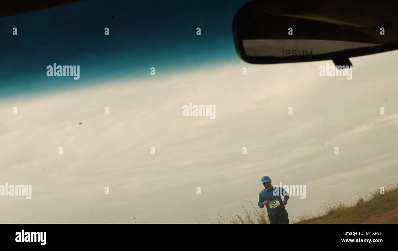 A man jogs at Mpanga Forest in Mpigi, Uganda Stock Photo - Alamy