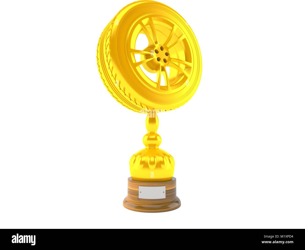 Car award isolated on white background Stock Photo - Alamy