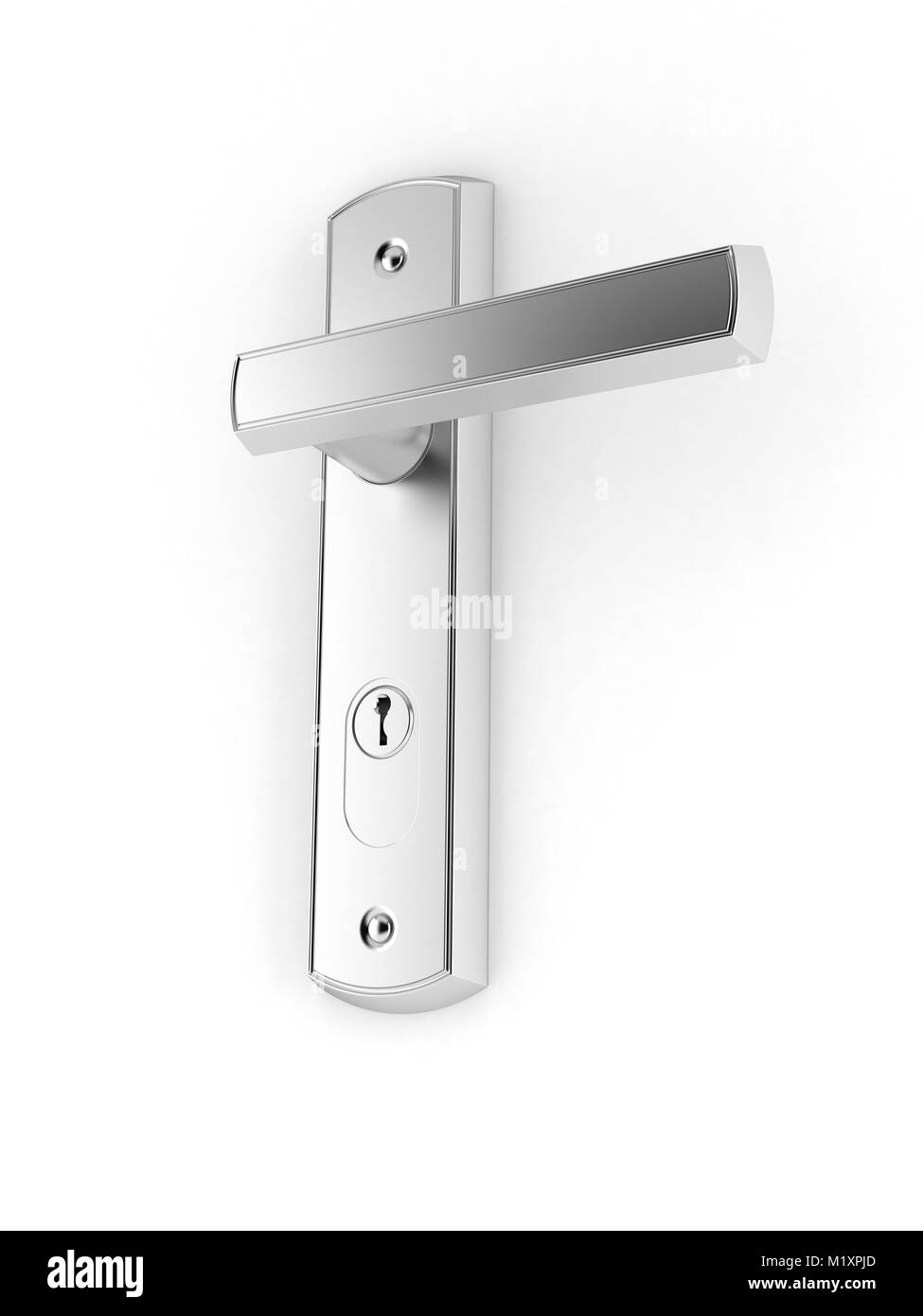 Door house handle closeup Black and White Stock Photos & Images - Alamy