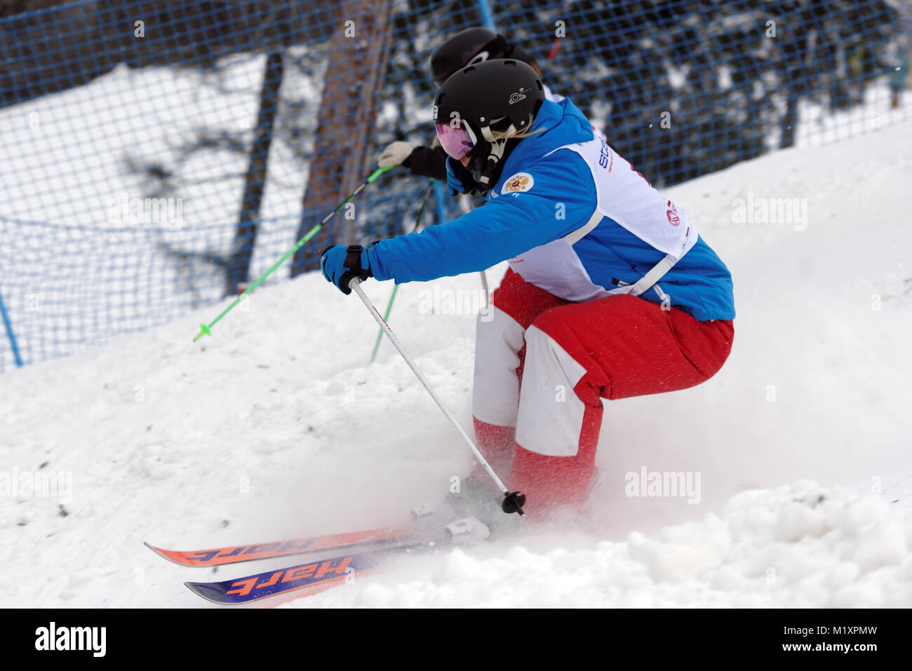 Krasnoe Ozero, Leningrad region, Russia - February 1, 2018: Ksenia ...