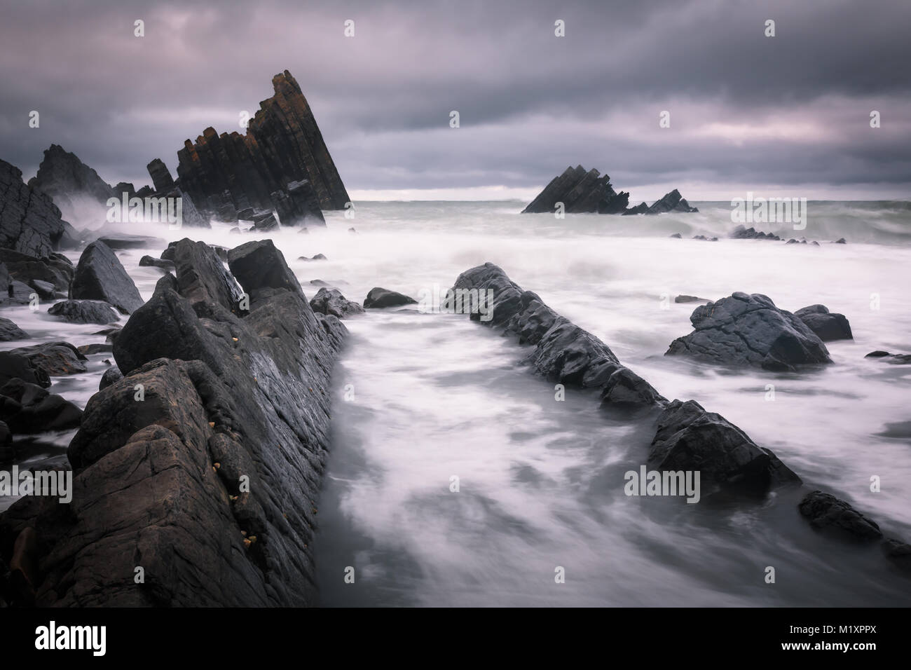 Hartland Devon coastline Stock Photo - Alamy