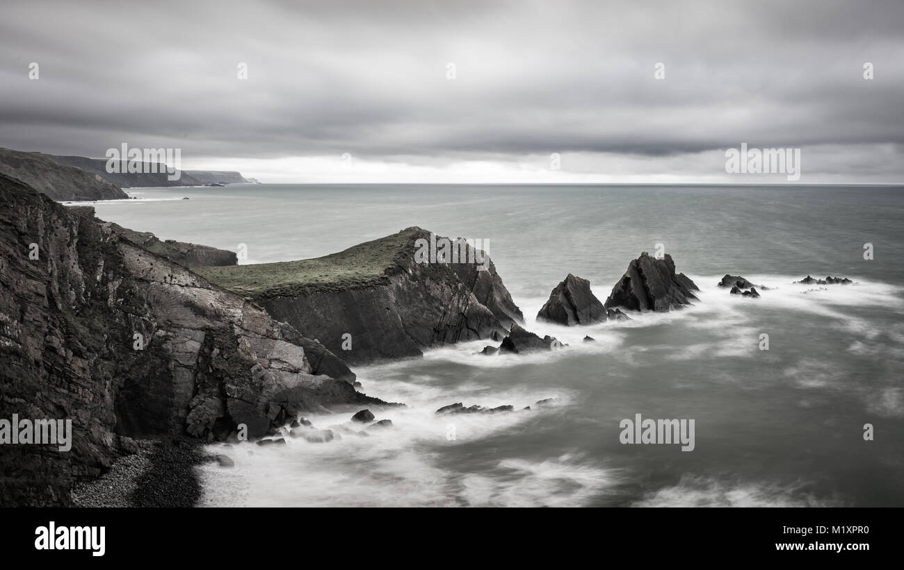 Hartland Rocks in North Devon Stock Photo - Alamy