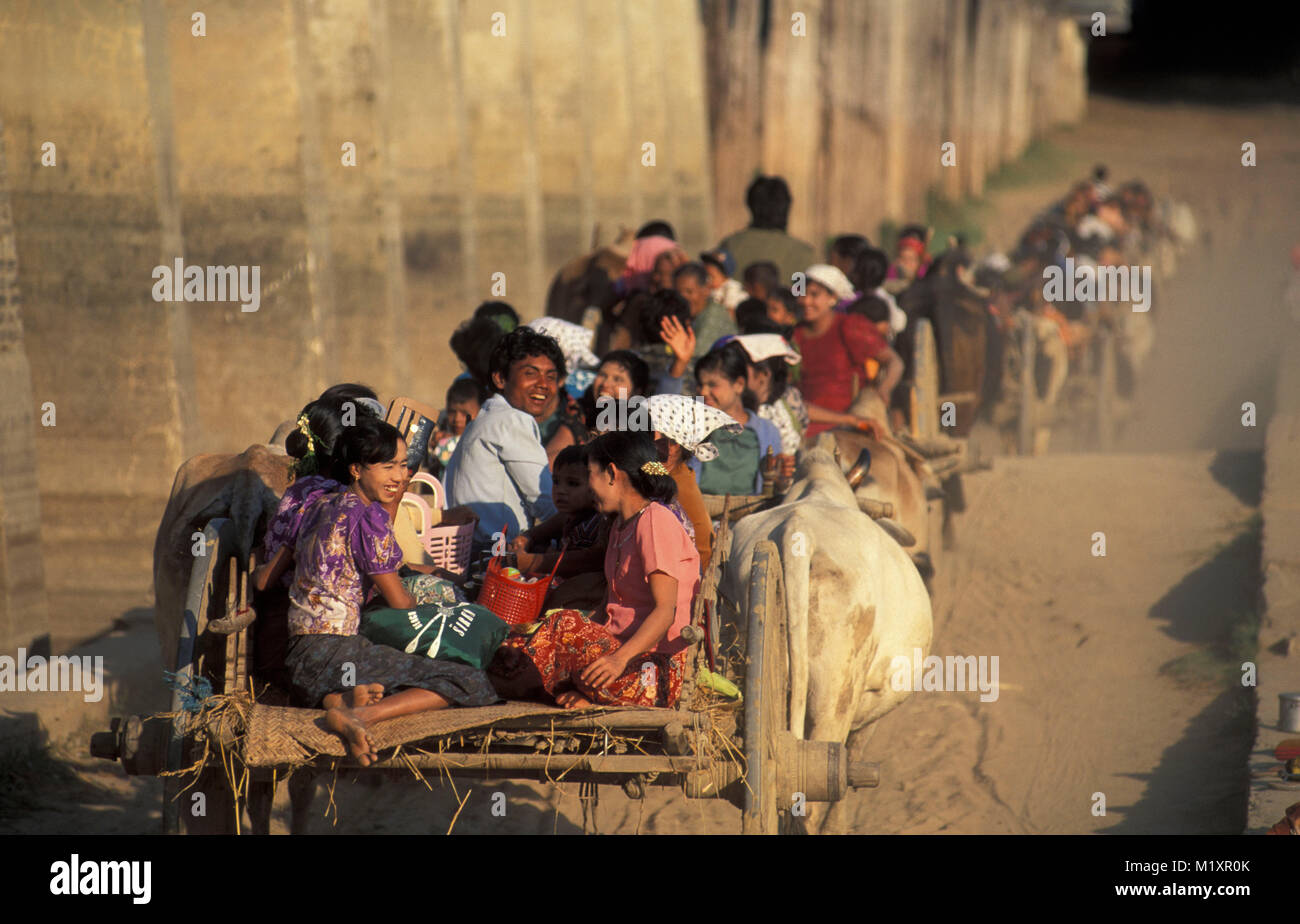 Myanmar (Burma). Mandalay. Shin Pyu festival. Initiation of young boys ...
