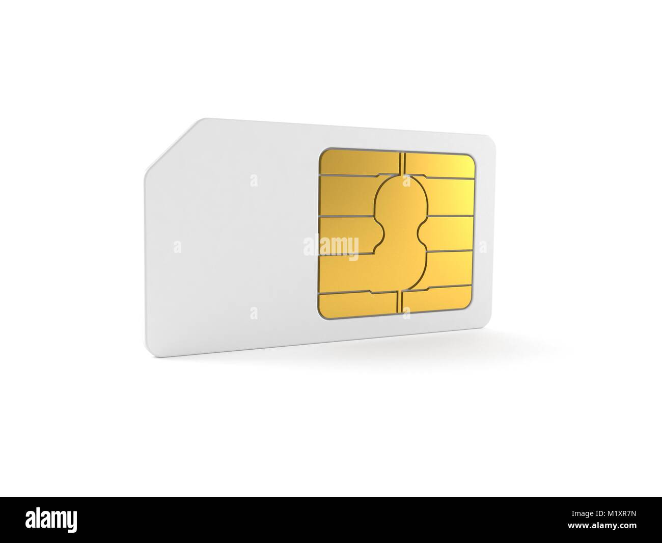 SIM card isolated on white background Stock Photo - Alamy