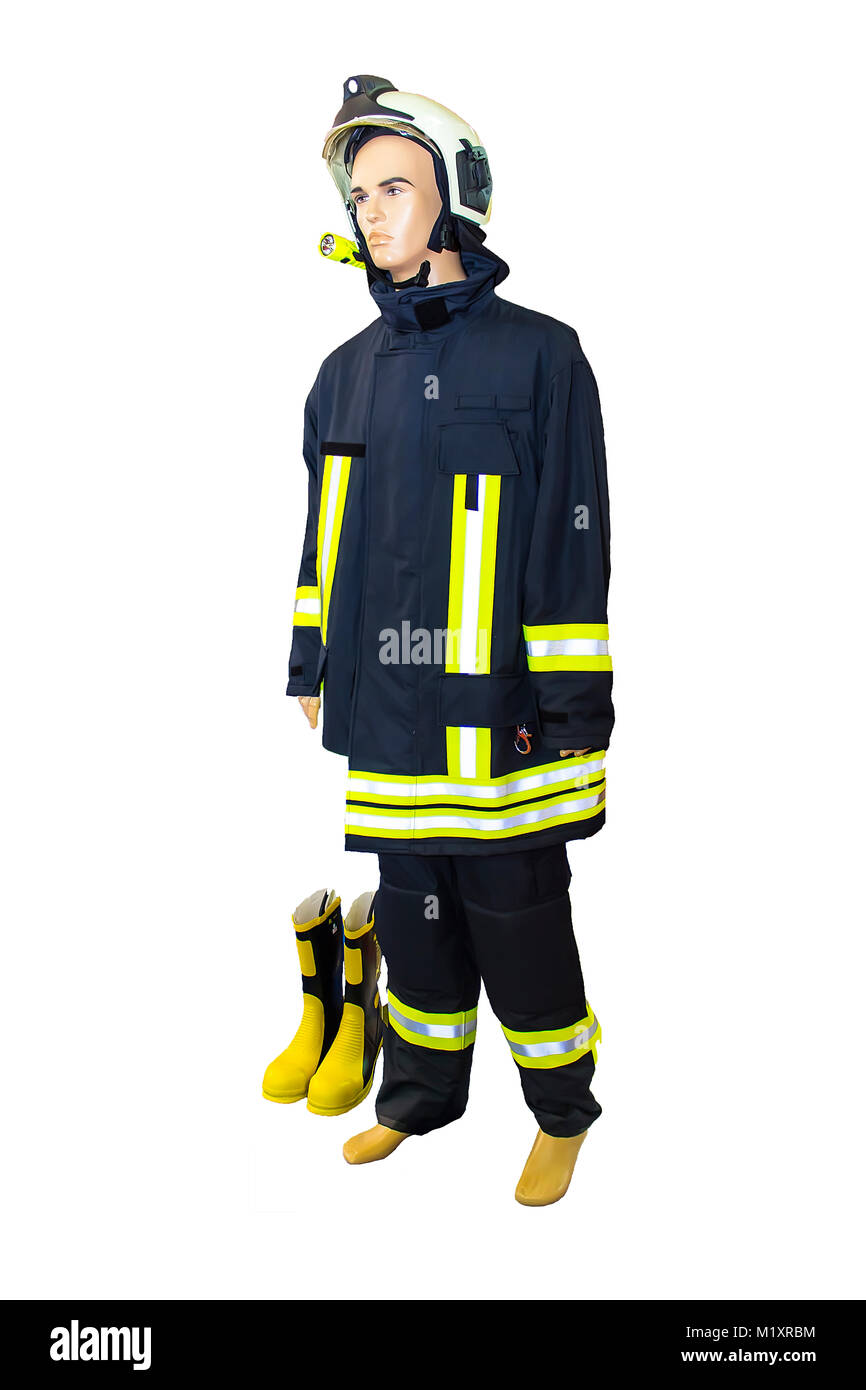 Isolated Fire Fighting Gear With Display Dummy Stock Photo - Alamy