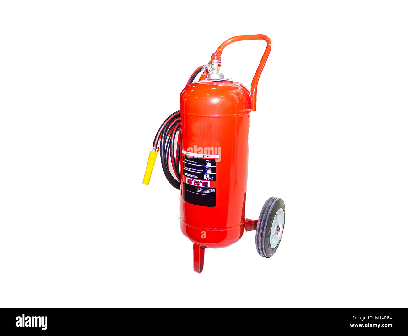 Isolated Industrial Fire extinguisher for factory Stock Photo - Alamy