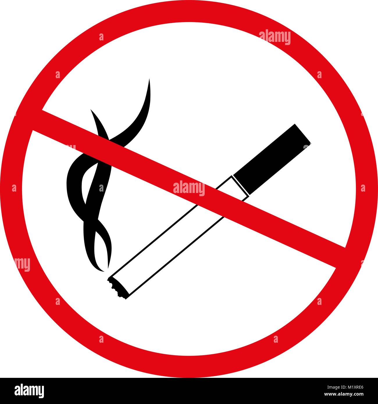 No smoking sign vector vectors hi-res stock photography and images - Alamy