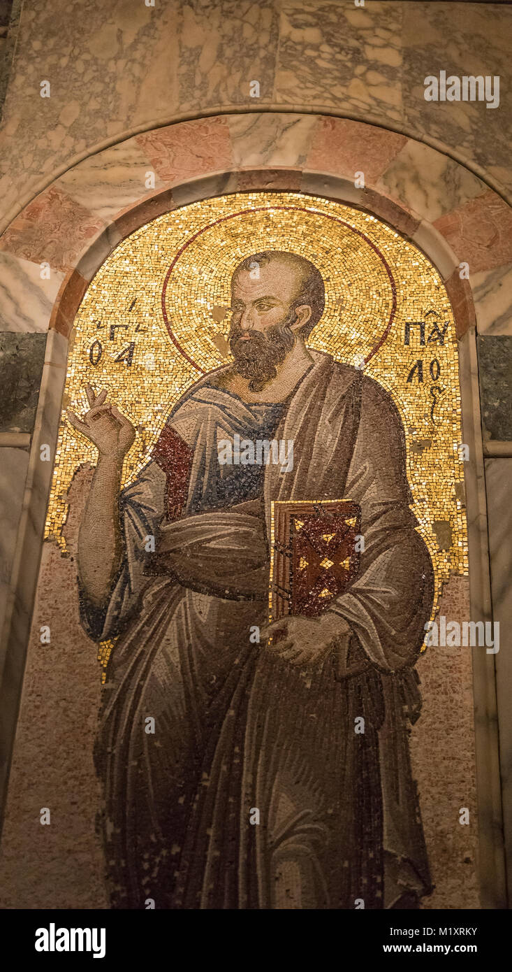 Istanbul, Turkey; November 28, 2015: Christian Fresco from Istanbul ...