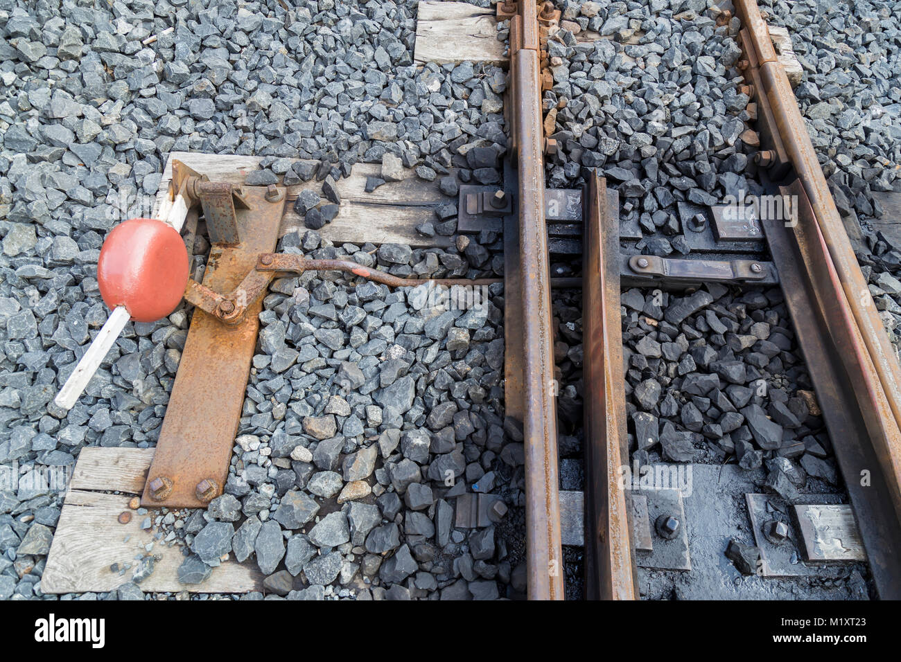 Retro railway Switch key for design Stock Photo - Alamy