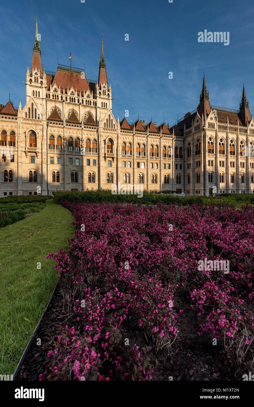 Beautiful golden light at the symbol of Budapest- The Hungarian ...