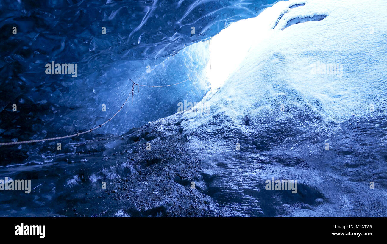 Iceland caving hi-res stock photography and images - Alamy