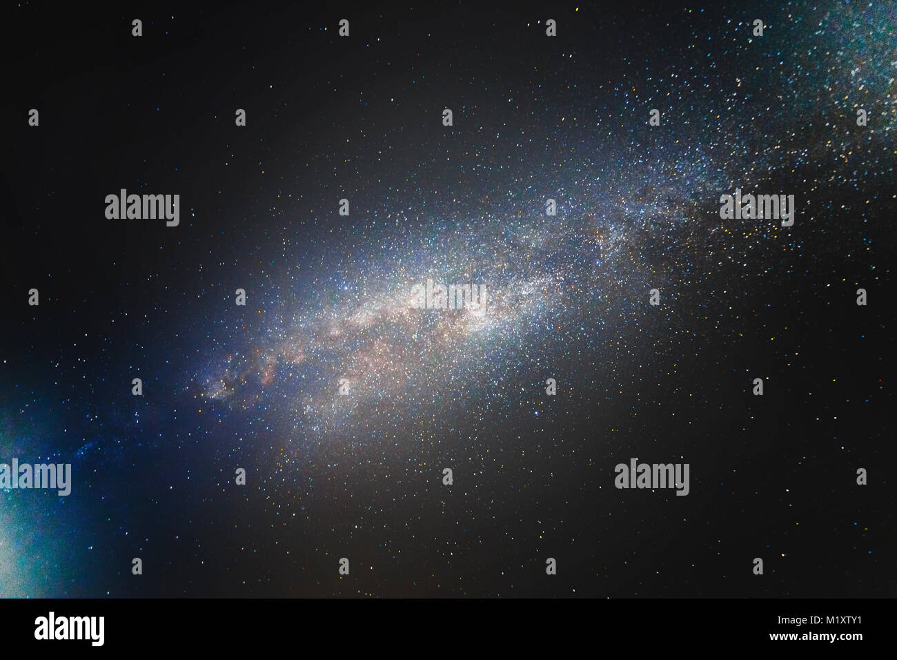 Panoramic Galaxy View from the dark side of the earth Stock Photo - Alamy