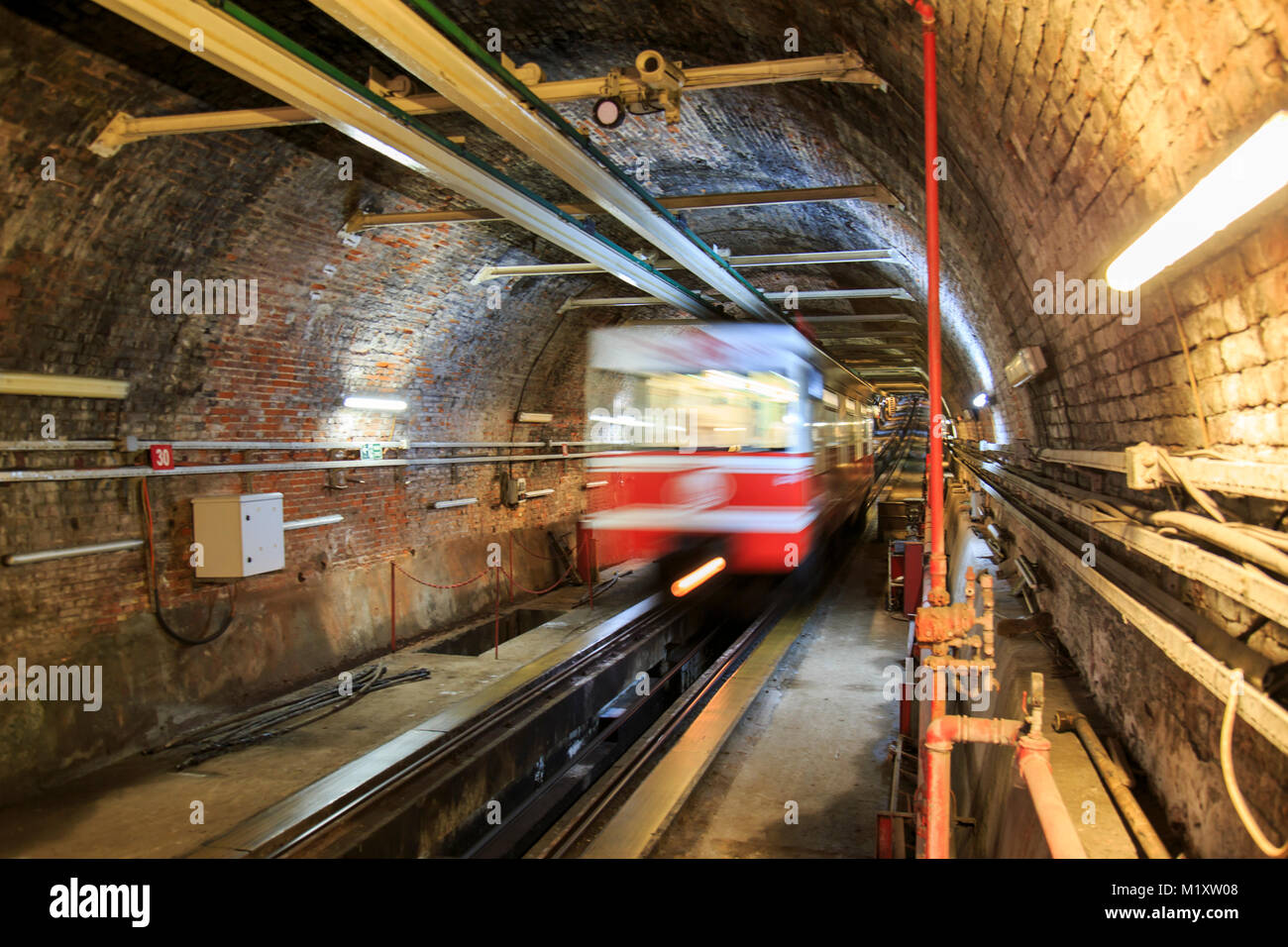 Railway tunnel view painting hi-res stock photography and images - Alamy