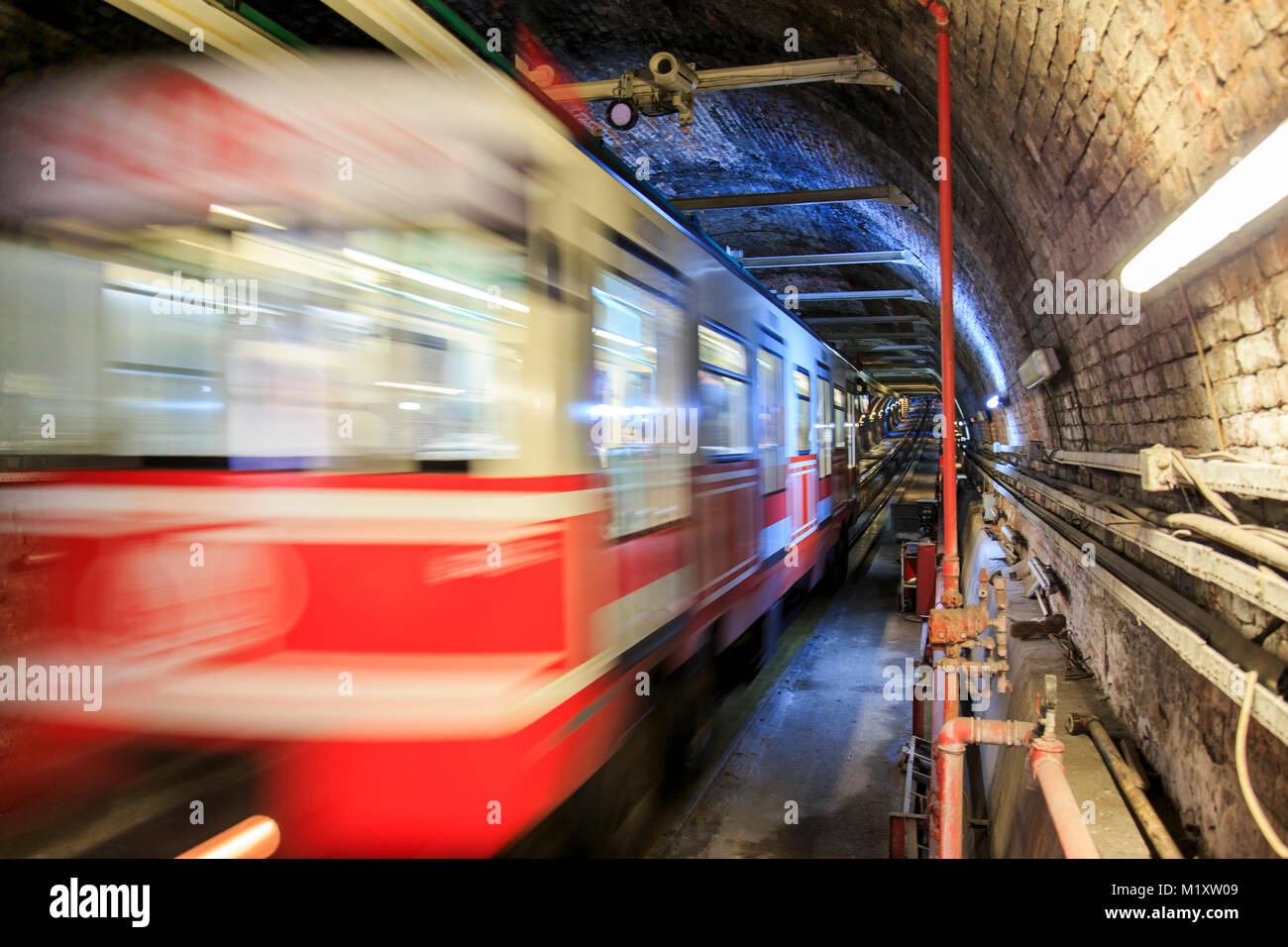 Railway tunnel view painting hi-res stock photography and images - Alamy
