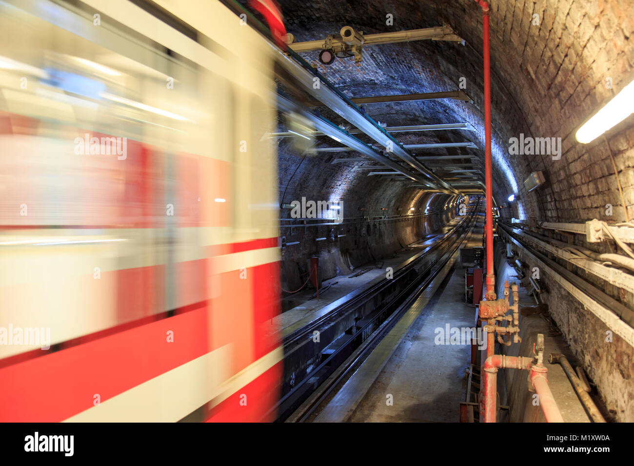 Railway tunnel view painting hi-res stock photography and images - Alamy