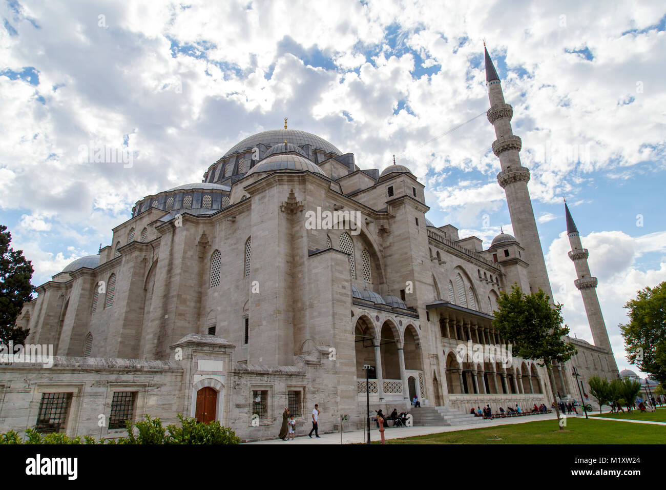 Istanbul, Turkey - July 07, 2016: View of Suleymaniye Mosque, built by ...