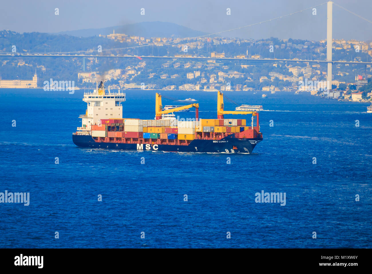 Big shipping tanker passing hi-res stock photography and images - Alamy