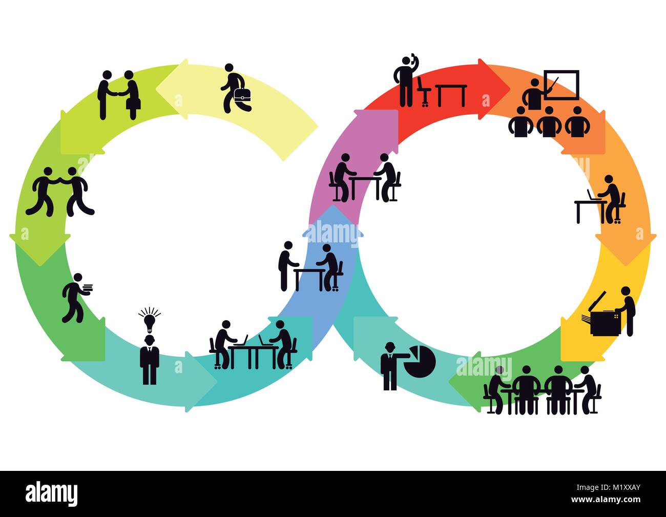 Successful partnership business team Stock Vector Images - Alamy