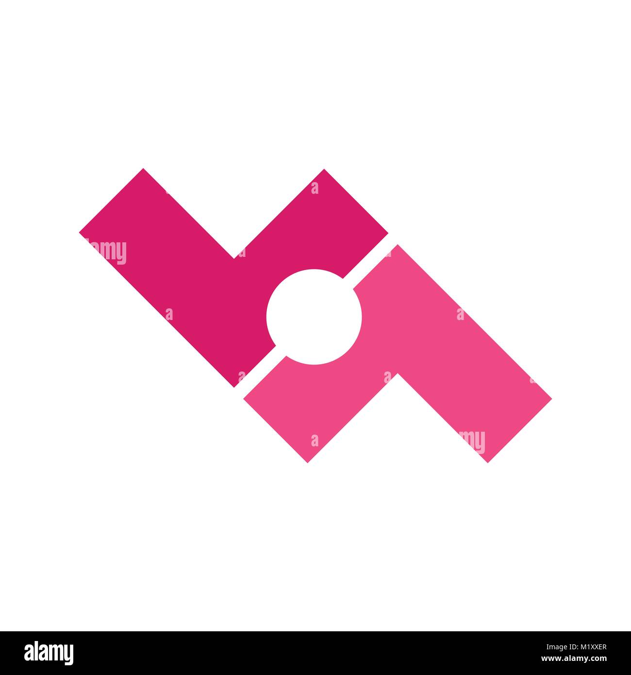 Team Communication Interlock Symbol Vector Illustration Graphic Design ...