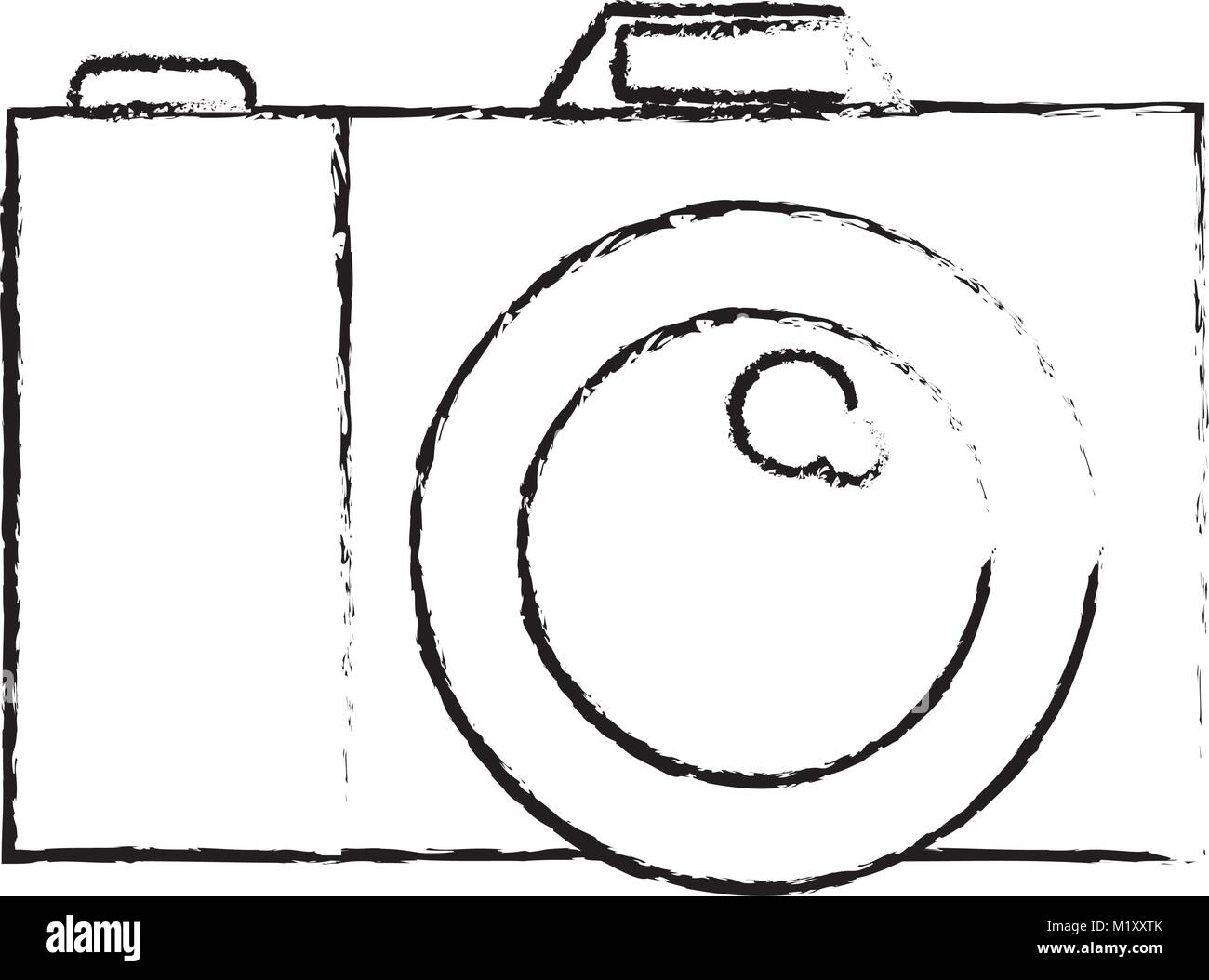 photo camera icon in black blurred contour Stock Vector Image & Art - Alamy