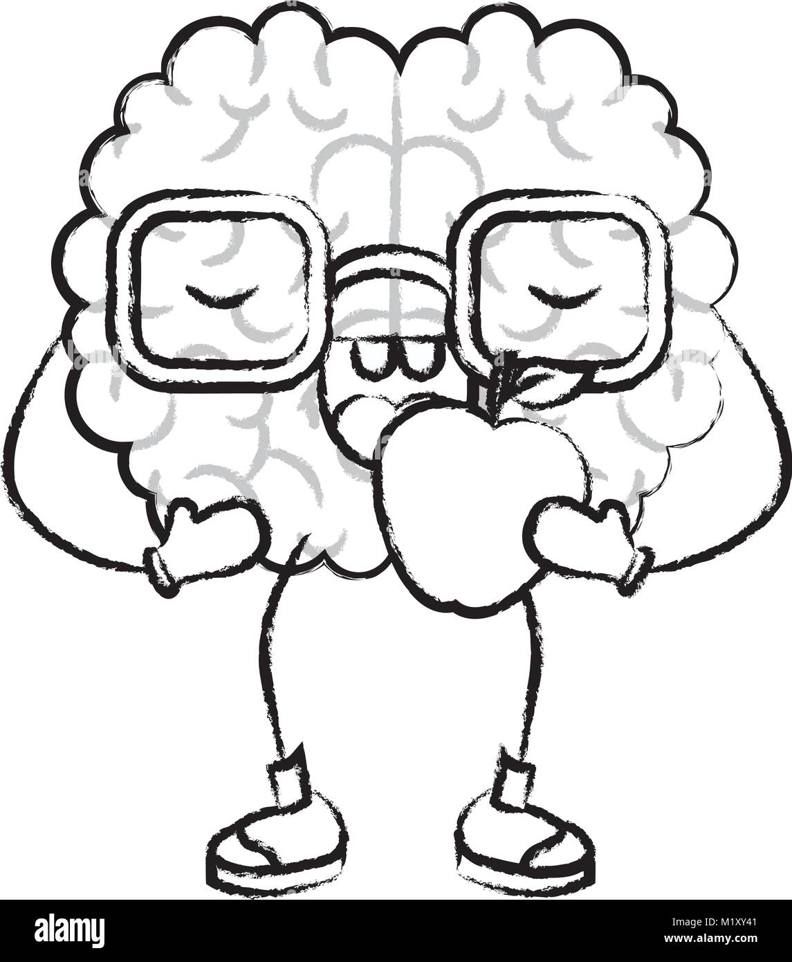 Eating human brain Stock Vector Images - Alamy