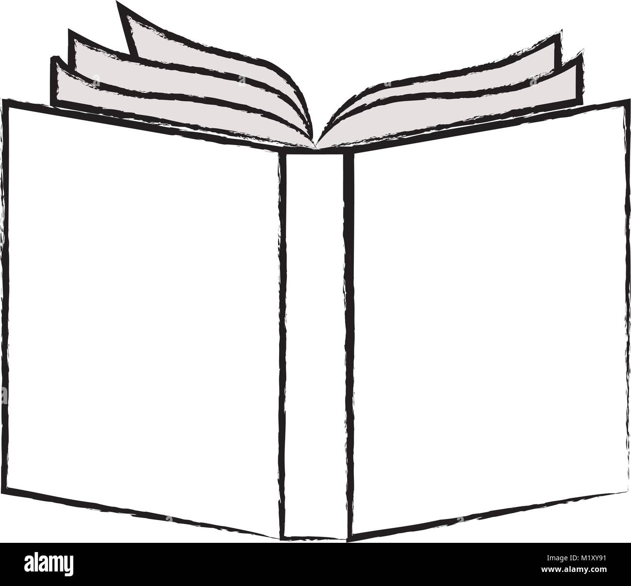 Opened book icon in Stock Vector Images - Alamy