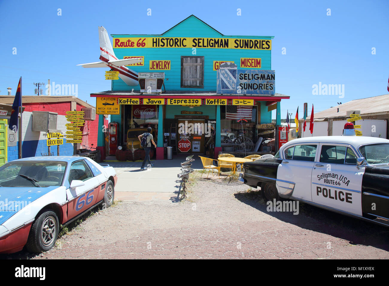 seligman sundries on historic route 66 in arizona usa Stock Photo - Alamy