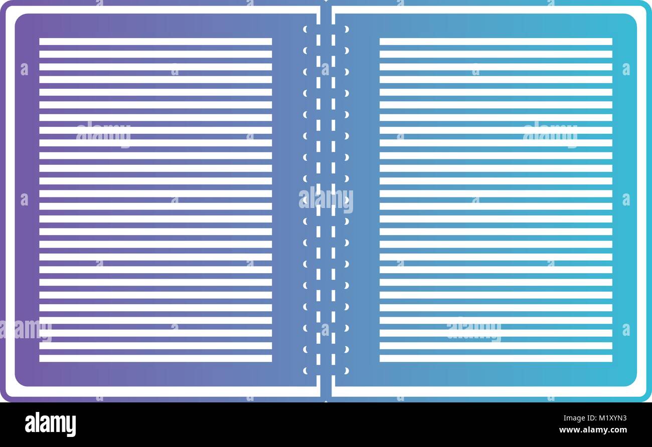 Opened blank page spiral Stock Vector Images - Alamy