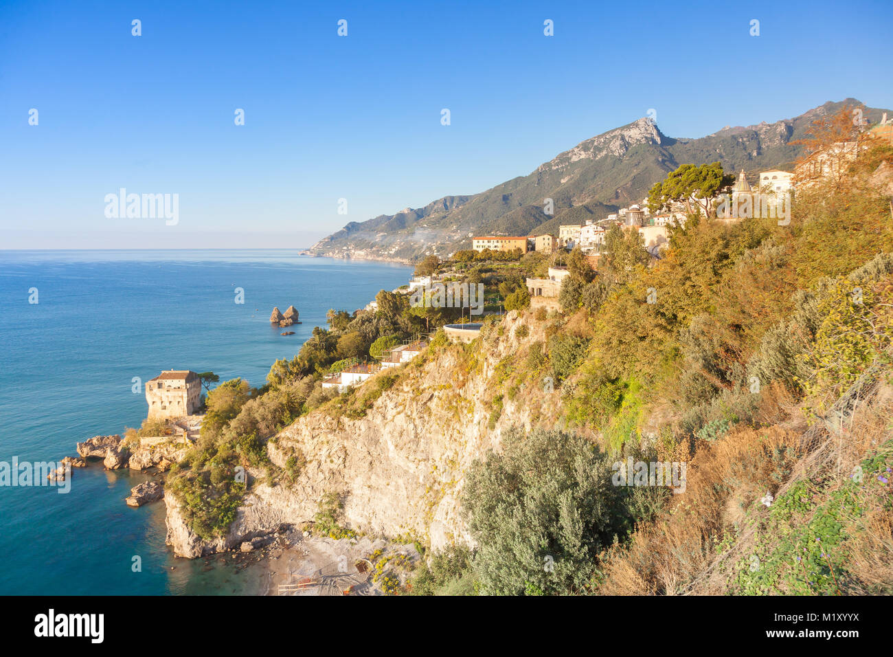 Cliffs of Salermo province Stock Photo - Alamy