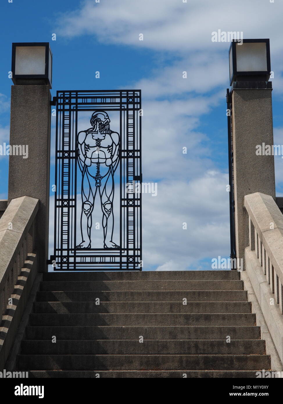 Gate in Vigeland park, Oslo, Norway Stock Photo - Alamy