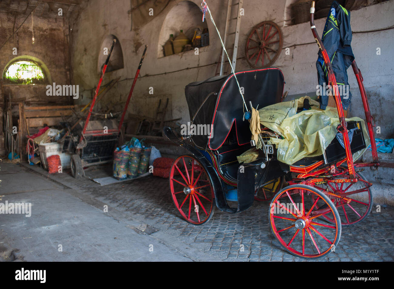 Rome. Italy. Horses stables in Campo Boario Stock Photo - Alamy