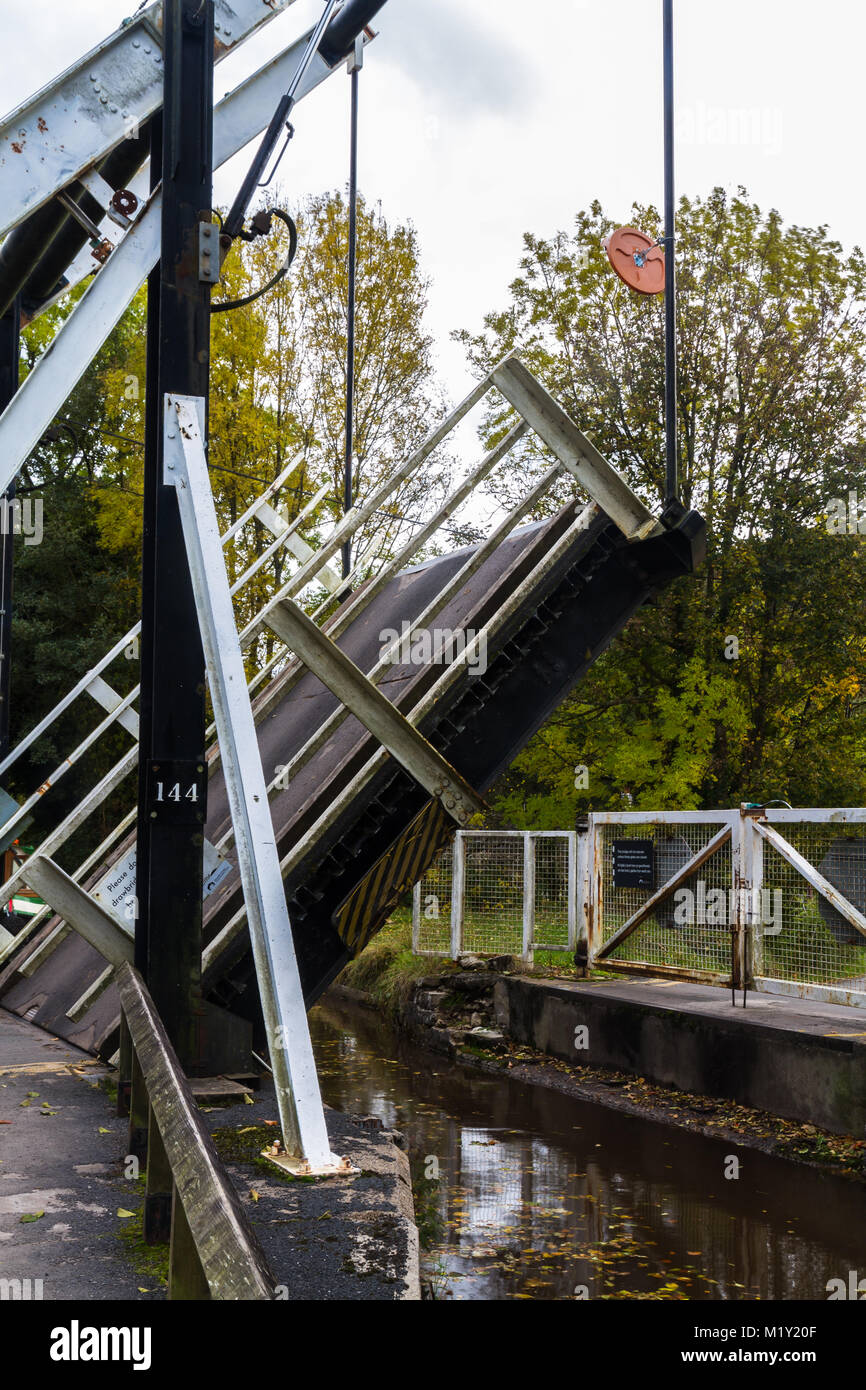 Bridge lifted up on canal hi-res stock photography and images - Alamy