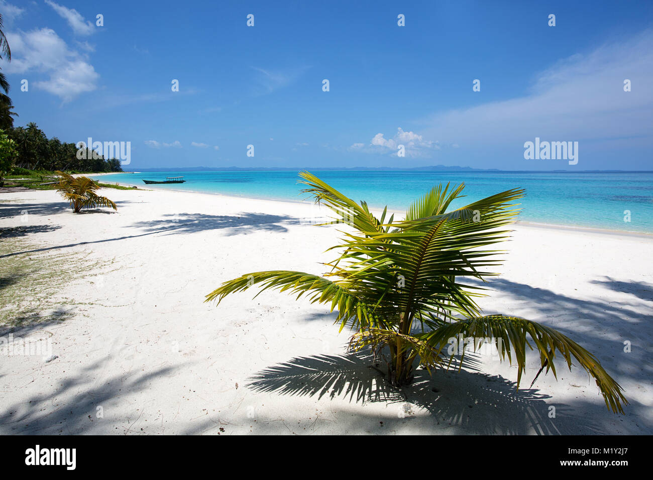 Beautiful tropical beach, Banyak Archipelago, Sumatra, Indonesia ...