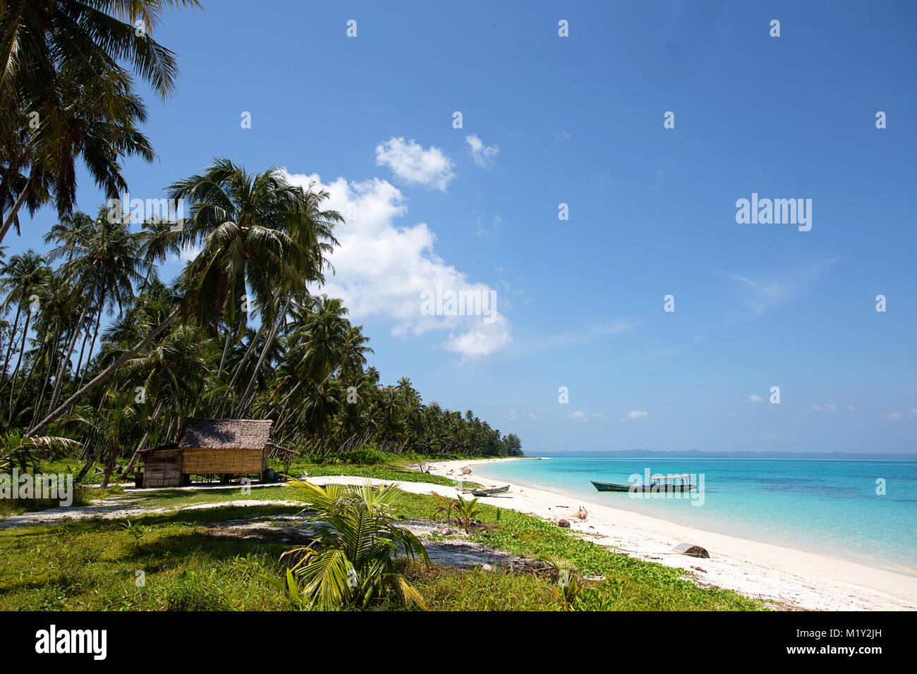 Beautiful tropical beach, Banyak Archipelago, Sumatra, Indonesia ...